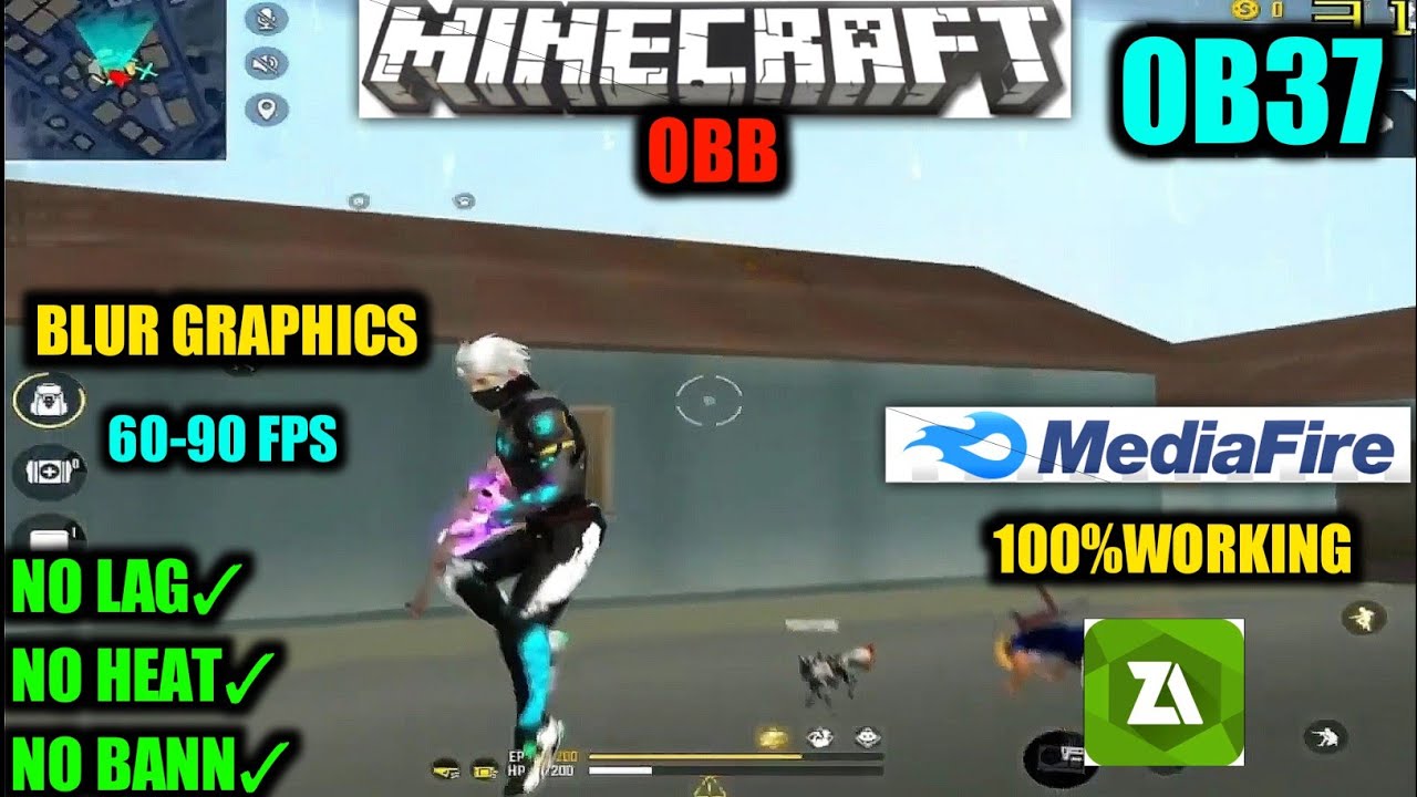 OBB LITE FREE FIRE OB37 FF MINECRAFT GRAPHIC CONFING LAG FIX OB37 FF ...