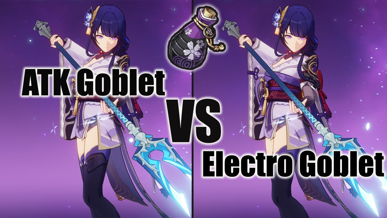 Raiden shogun ATK VS Electro Goblet - Genshin impact - YouTube