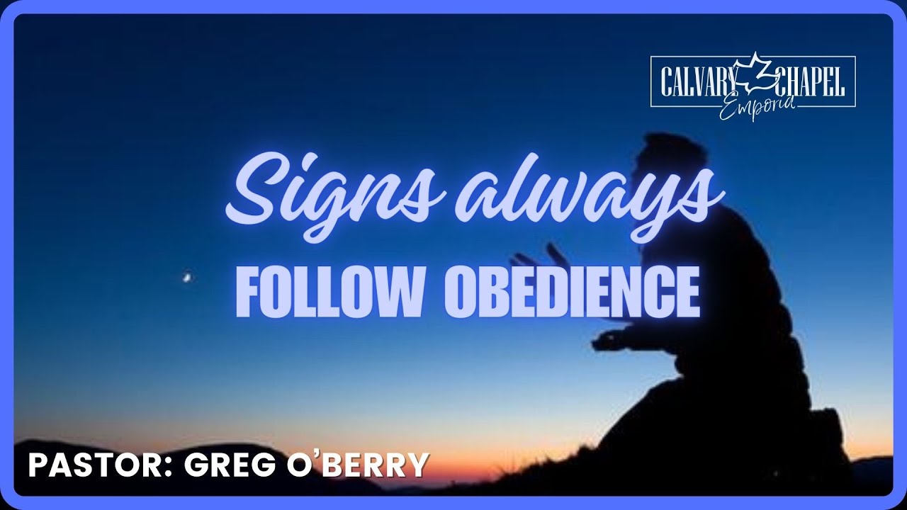 Mark 16, Signs always follow Obedience - YouTube