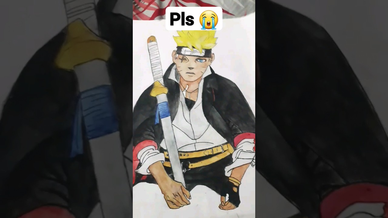 boruto blue vertex (coloring) #anime #drawing - YouTube