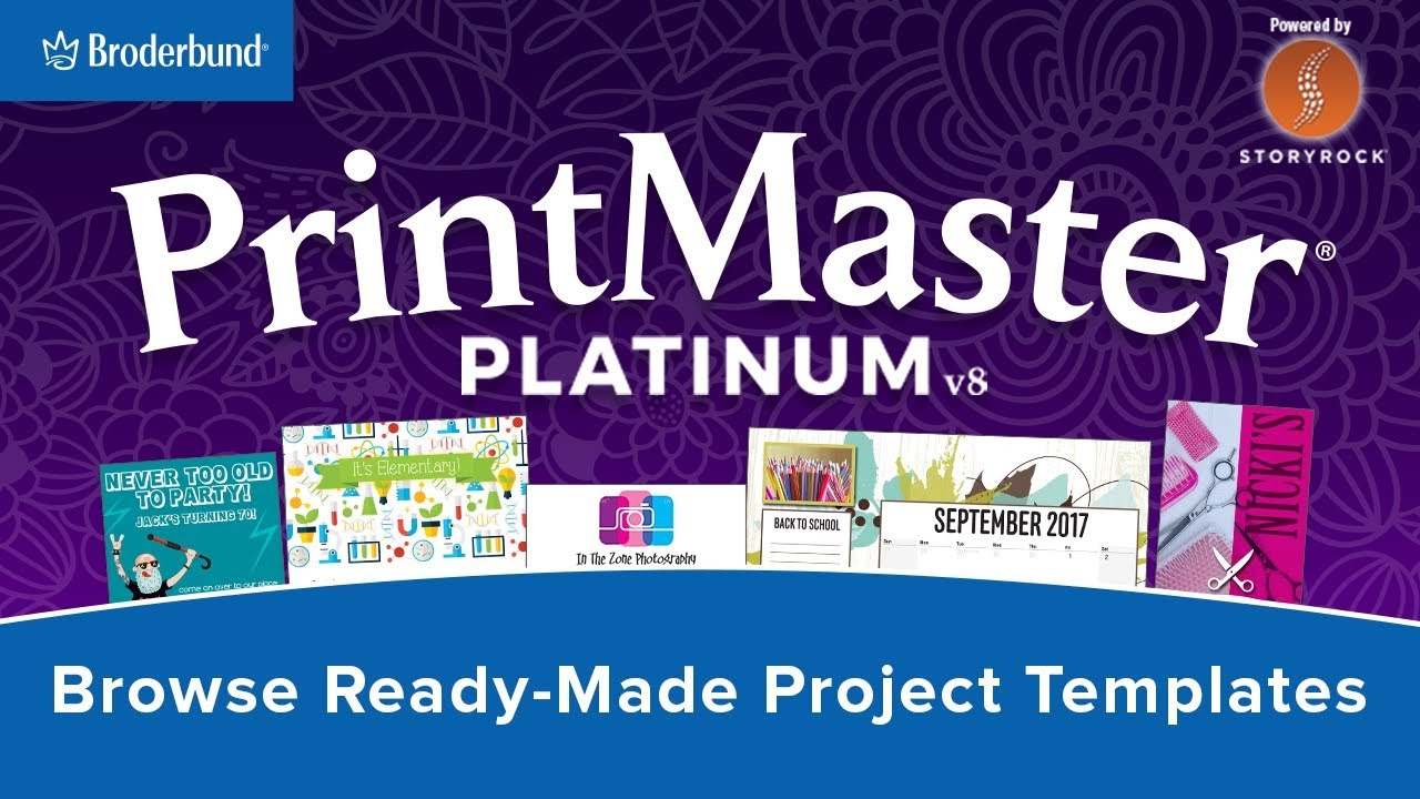 Browse Ready-Made Project Templates using PrintMaster 8 - YouTube