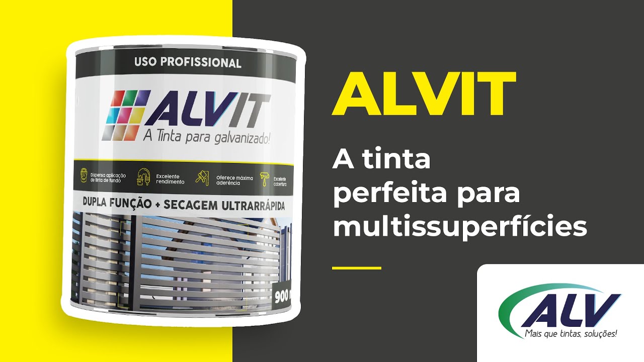 ALVIT - A tinta perfeita para multissuperfícies | ALV Tintas - YouTube
