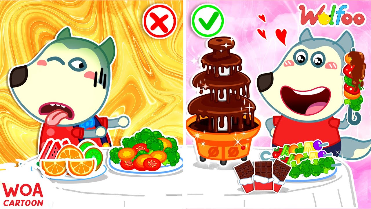 Wolfoo ơi, mẹ giấu chocolate trong rau này!| giúp bé ăn ngon 🐺 Hoạt ...
