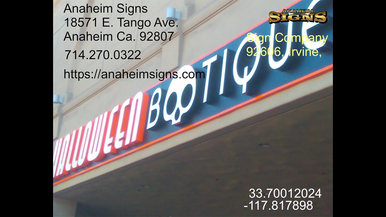 Channel Letter signs Made and Installed Orange County, Ca. - YouTube