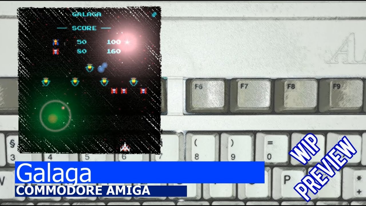 Commodore Amiga -=Galaga=- WIP preview - YouTube