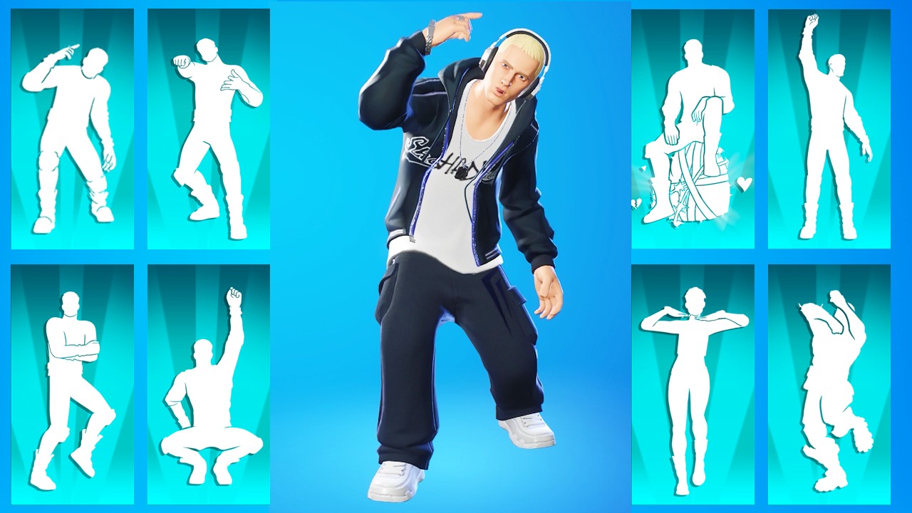 Popular Fortnite Skins showcase with Icon Series Emotes - YouTube