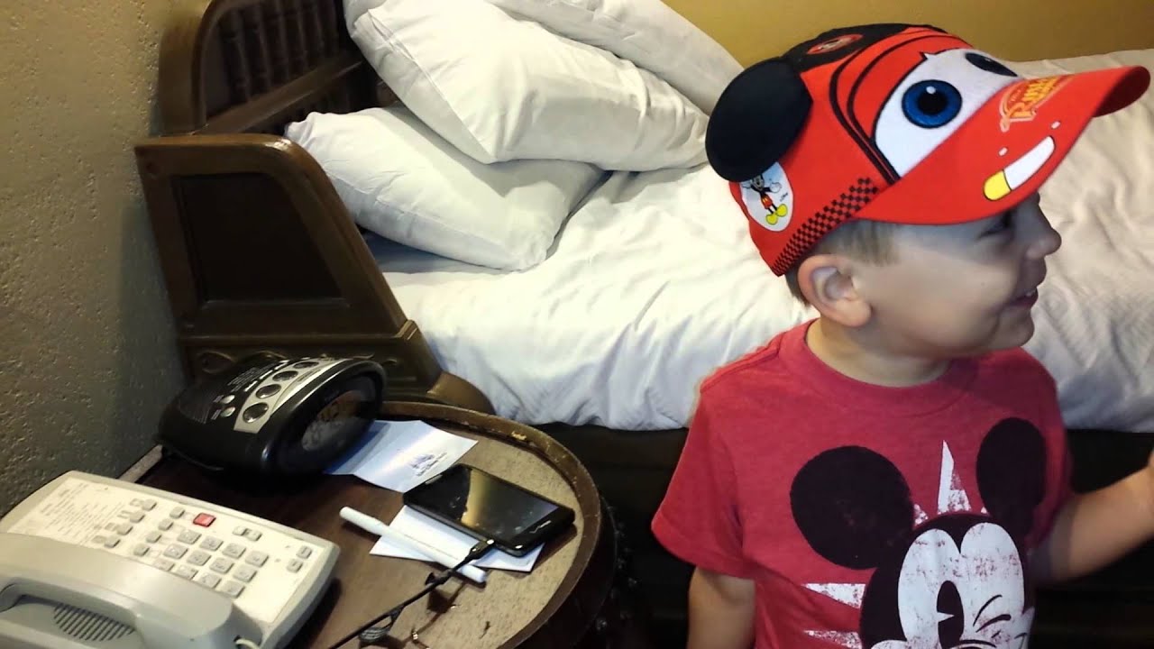 Goofy calls our hotel room! - YouTube