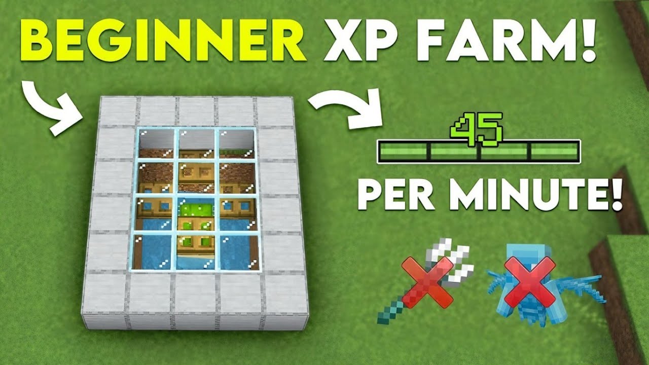 NEW EASY INFINITE XP FARM! Minecraft Bedrock 1.21! - YouTube