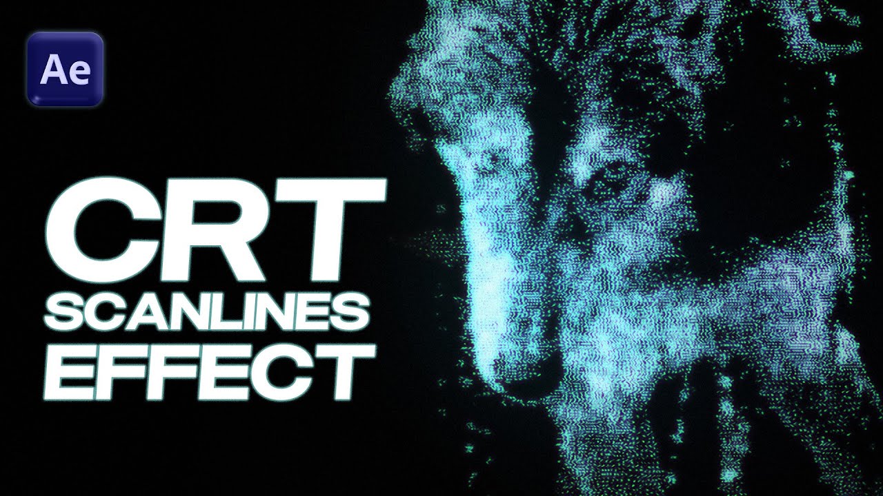How to Make a CRT Scanlines Effect in After Effects - YouTube