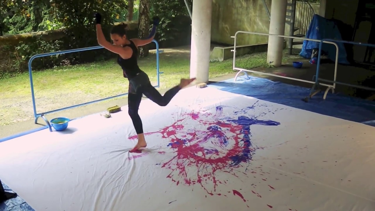 Dance painting - YouTube