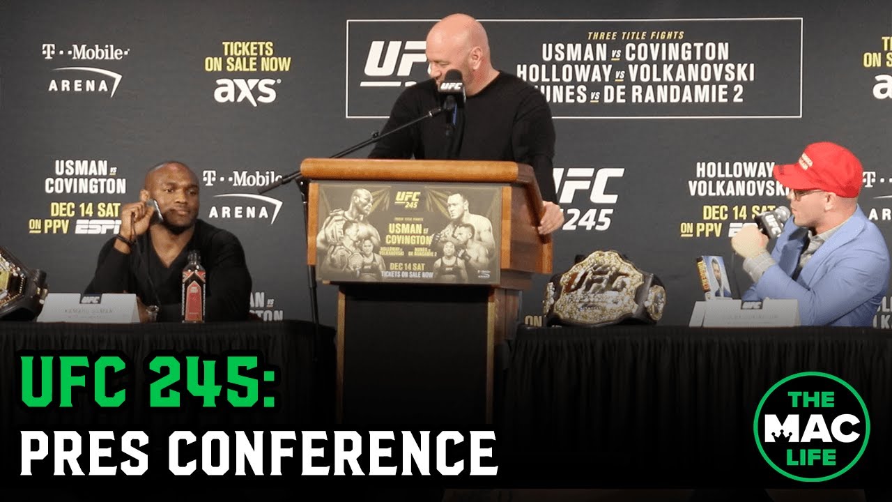 UFC 245 Press Conference: Colby Covington gets booed relentlessly by ...