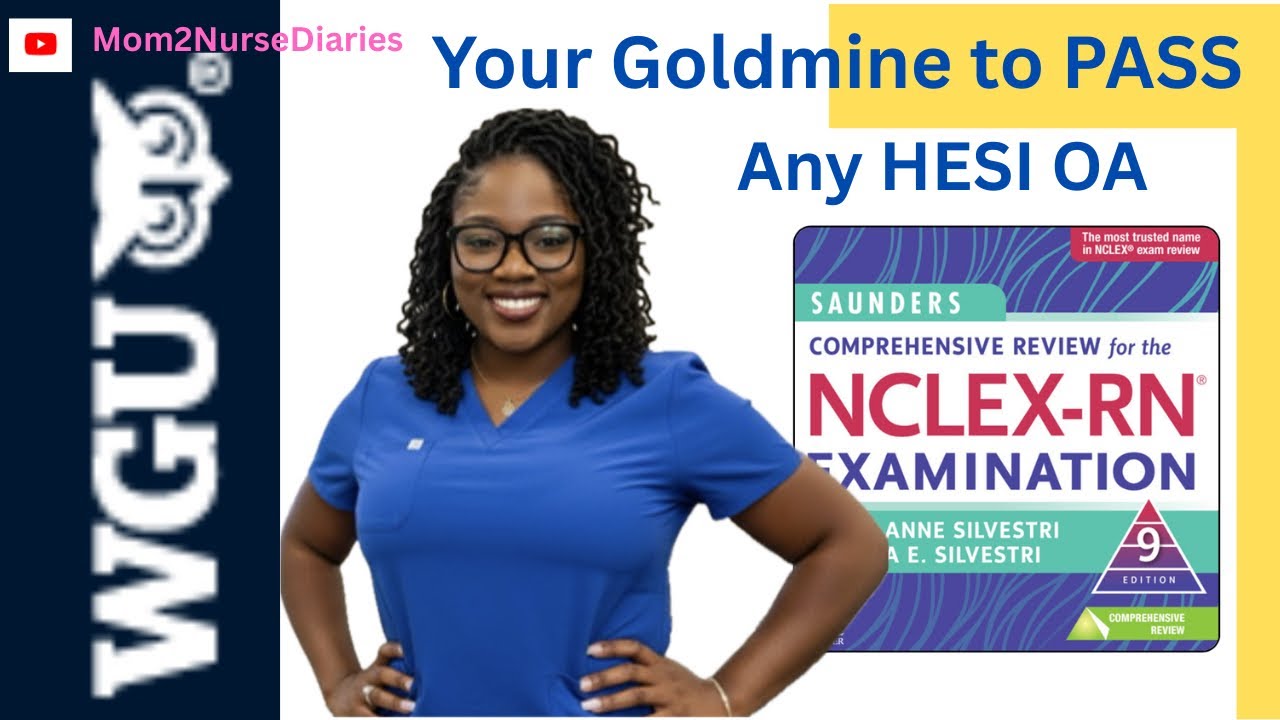 How to Use Saunders NCLEX Review Book to Pass WGU Nursing Exams | Study ...