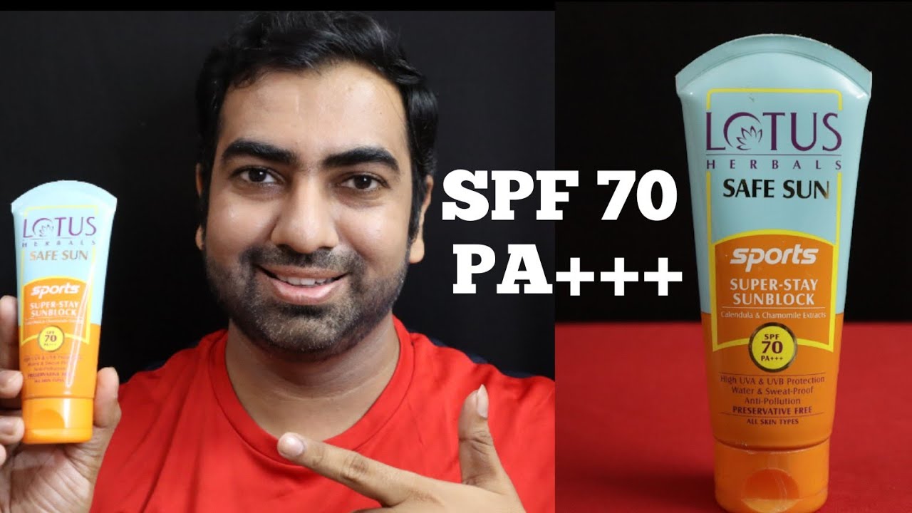 Lotus Herbals Safe Sun Sports Super Stay Sunscreen | Lotus Suncreen ...