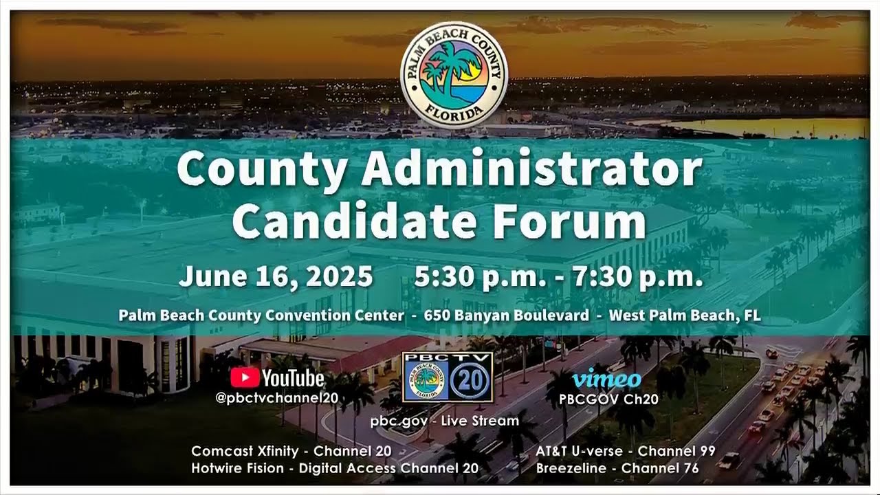 COUNTY ADMINISTRATOR CANDIDATE FORUM 6-16-2025 - YouTube