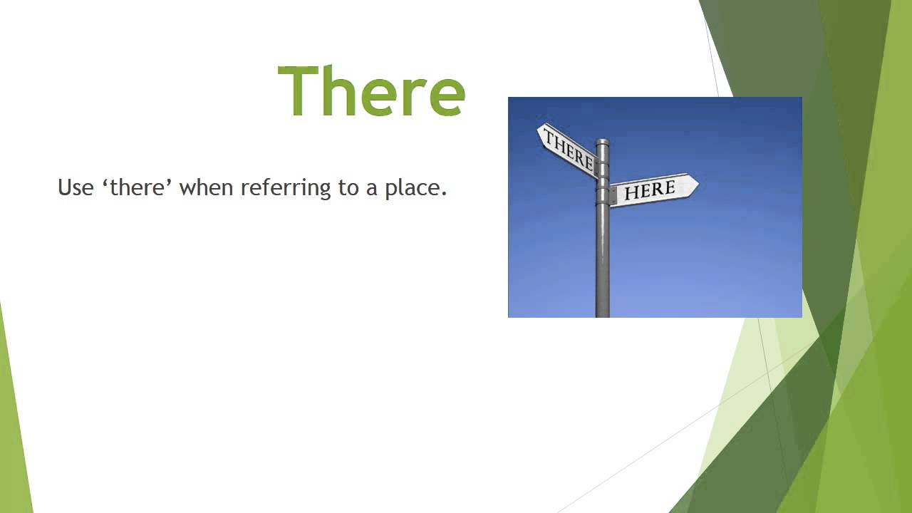 Understanding the difference between there, their and they're. - YouTube