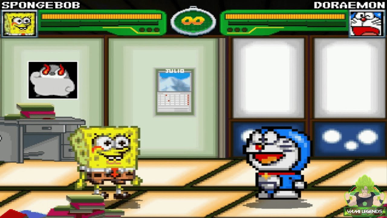 M.U.G.E.N. Battles | SpongeBob vs Doraemon - YouTube