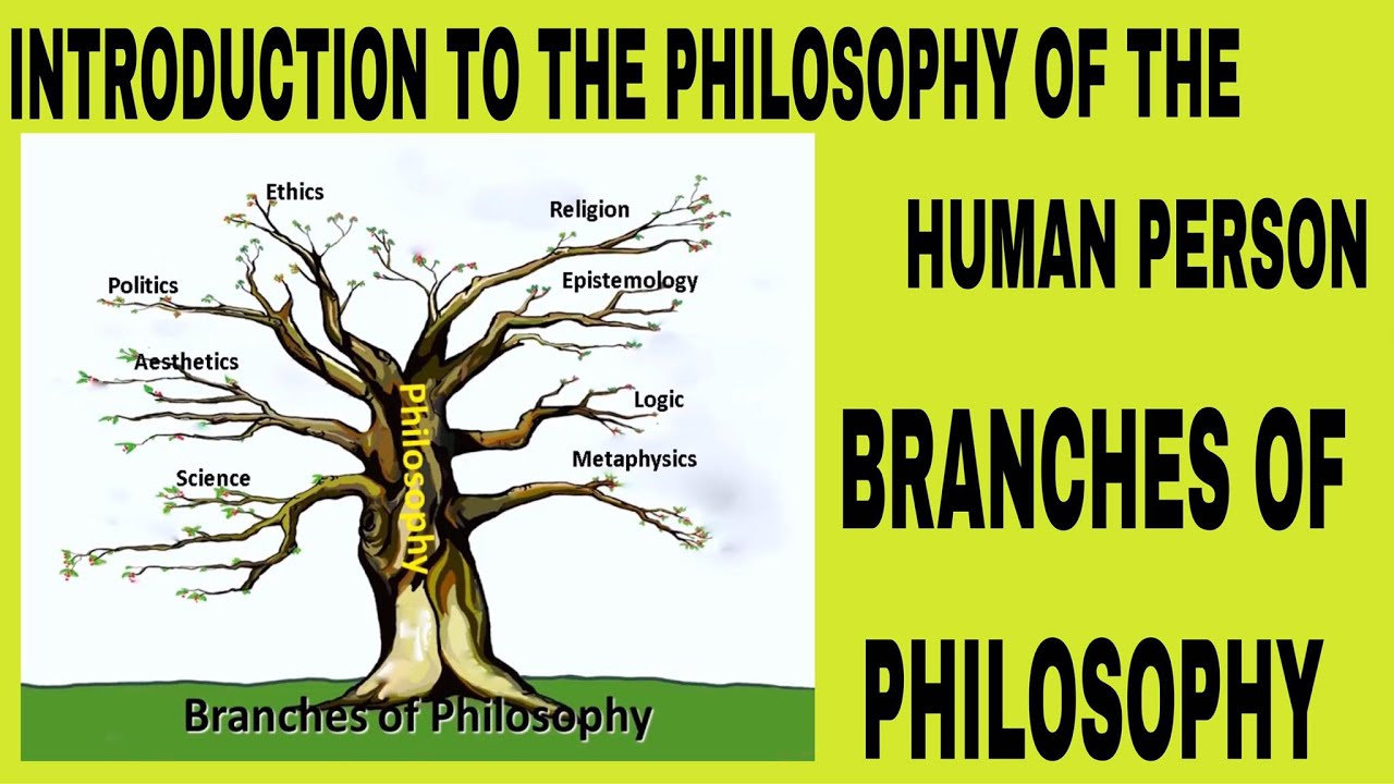 INTRO TO THE PHILOSOPHY: BRANCHES OF PHILOSOPHY I VLOGS NI SIR A - YouTube