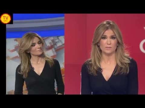 SANDRA GOLPE - Presentadora noticias guapísima - cámara lenta videobucle
