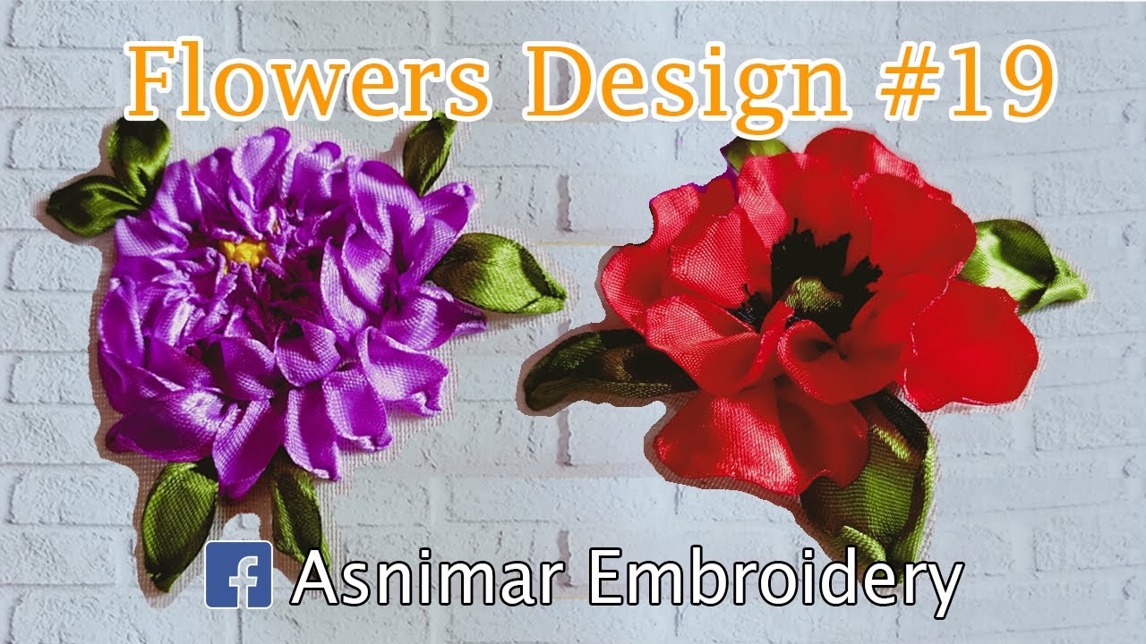 Embroidery Tutorial for Beginners | Single Flower Designs #19 - YouTube
