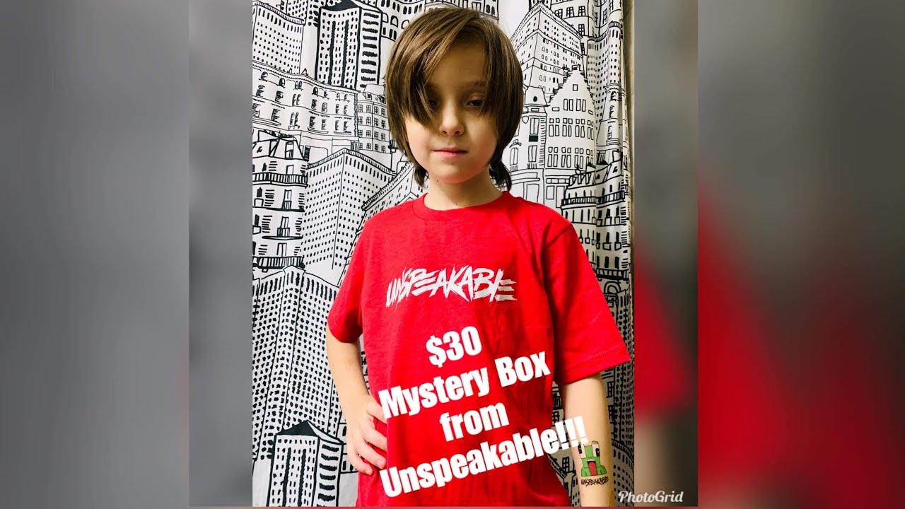Opening $30 Mystery Box From Unspeakable!!! - YouTube