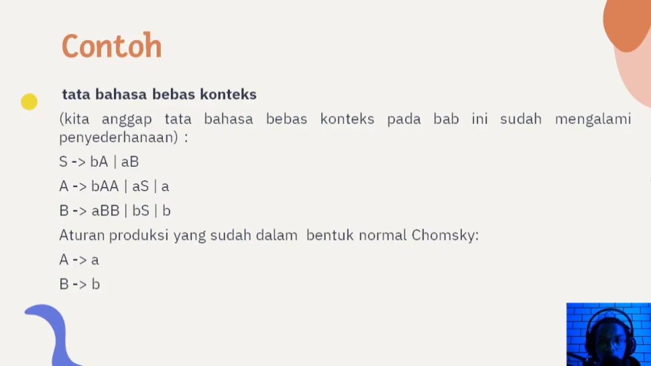 CONTOH SOAL BENTUK NORMAL CHOMSKY-Teori Bahasa & Otomata - YouTube