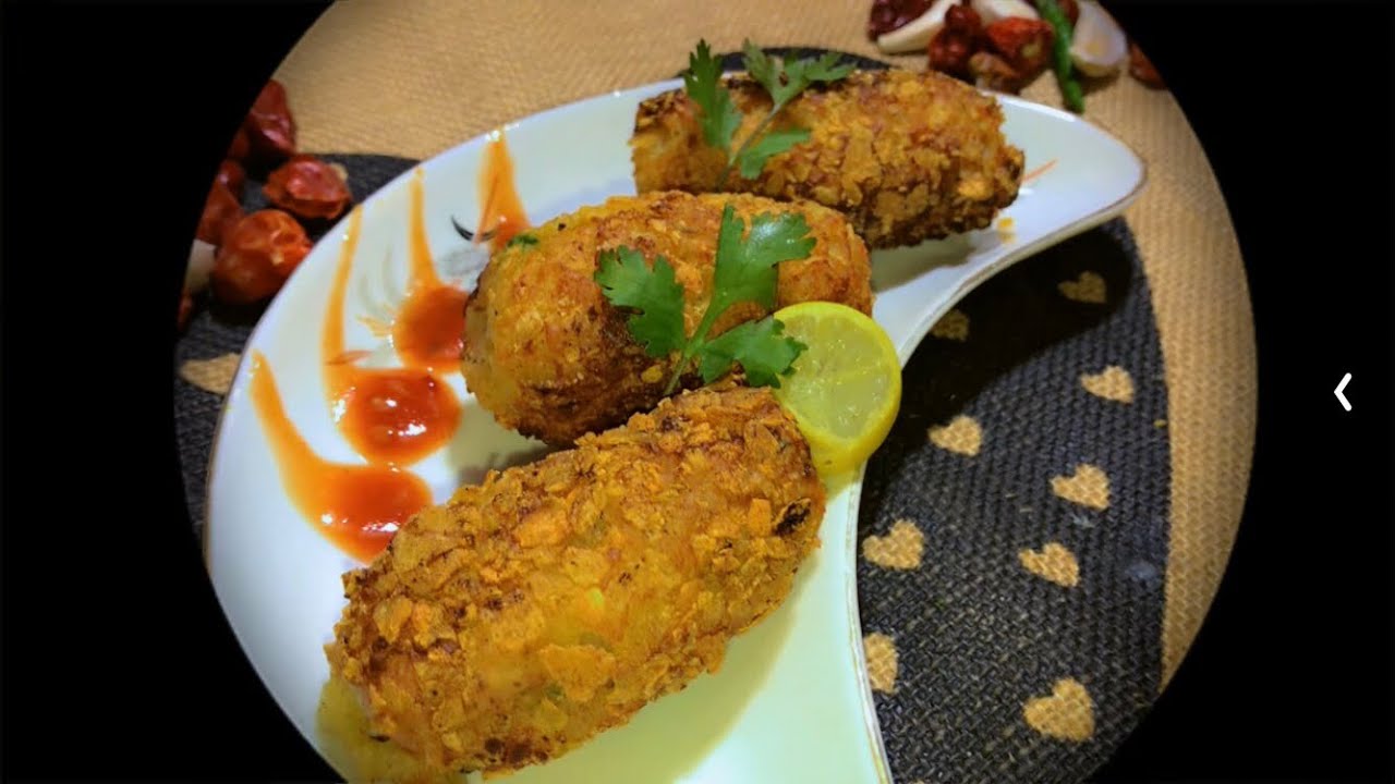 Potato corndogs |lays crumbs|crumbless but crispy| cutlets |with Main ...