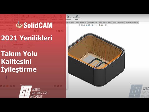 SolidCAM 2021 Yenilikleri - Takım Yolu Kalitesini Daha Kısa Adımlama İyileştirme