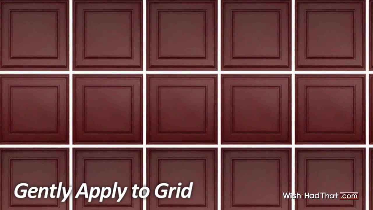 Ceiling Tile Grid Strips - YouTube