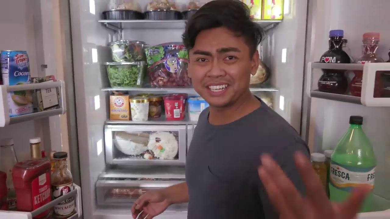 100 WEIRD THINGS In My HUGE Fridge! - YouTube