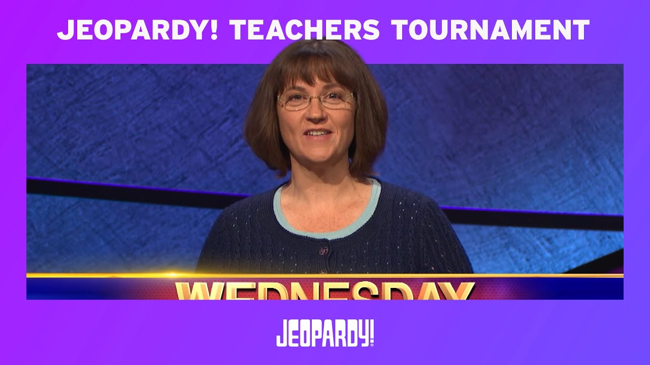 Jeopardy! Teachers Tournament - Tracy Alexander | JEOPARDY! - YouTube