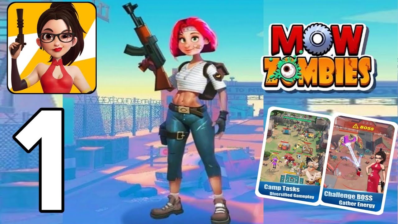 Mow Zombies - mow zombies gameplay Part 1 (Android,iOs) - YouTube