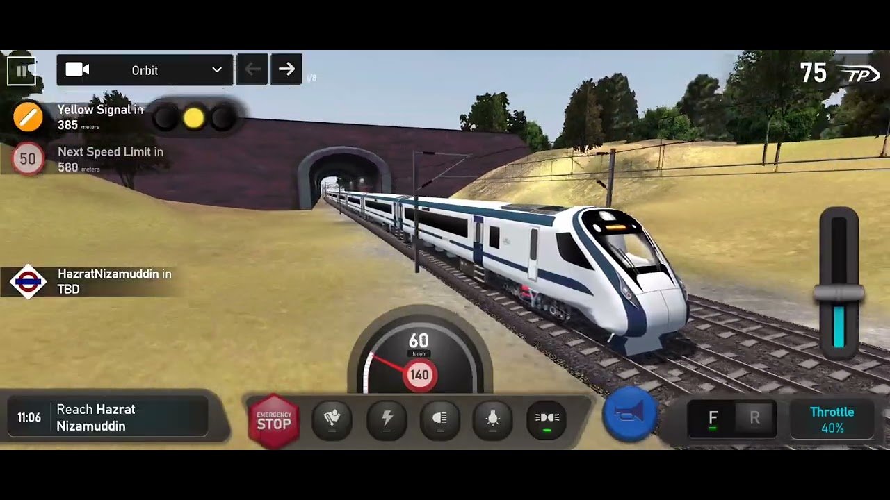 Indian Train Simulator | Break Fail VandeBharat Express | Agra Cantt to ...