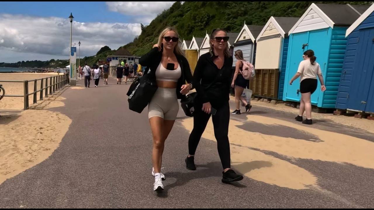 Bournemouth in June, Beach 4K 60FPS Walking Tour UK - YouTube