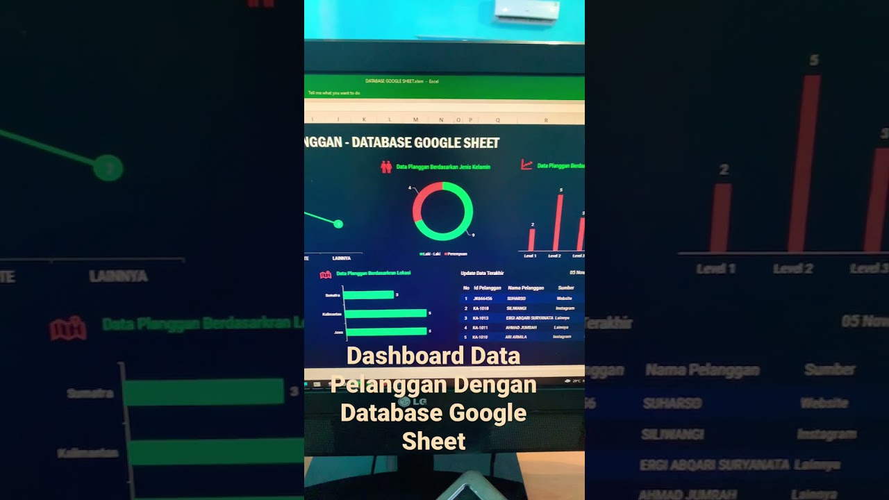 Belajar Buat Dashboard Live Database Google Sheet - YouTube