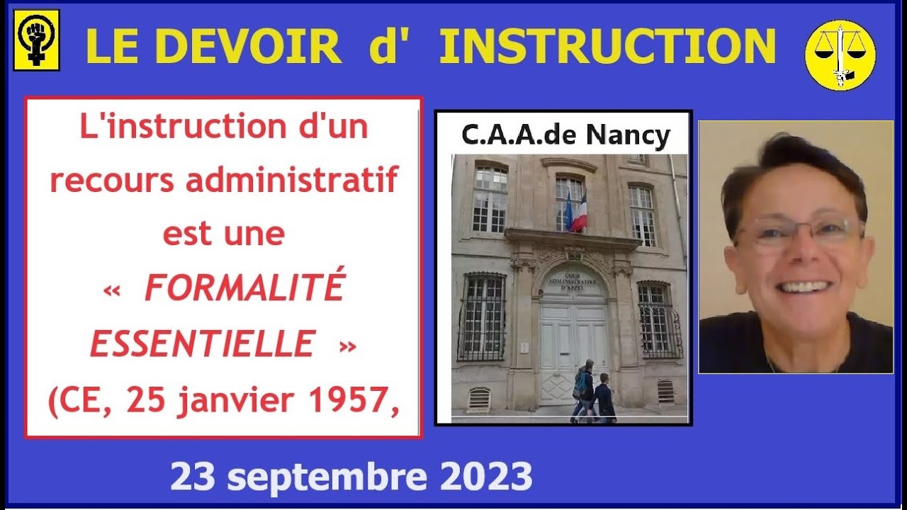 SDDJ 22 bis : DEVOIR d'instruction bafoué par le juge Eric Meisse (CAA ...