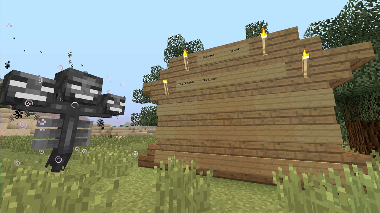 Minecraft Xbox - Quest To Kill The Wither - Shout Out Board [2] - YouTube