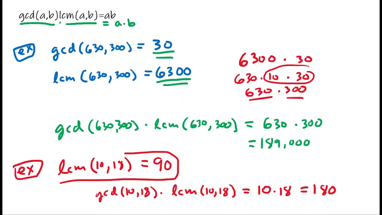 GCD times LCM - YouTube