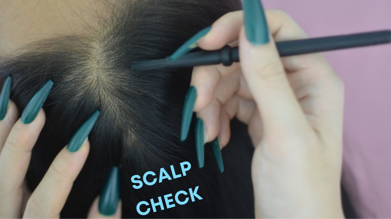 ASMR Tingly Scalp Check, Real Person Scalp Scratching Fast And ...