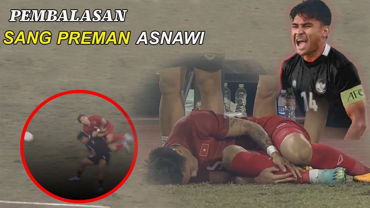 BALASKAN DENDAM DENDI!Aksi asnawi Tackle van hau di depan suporter ...