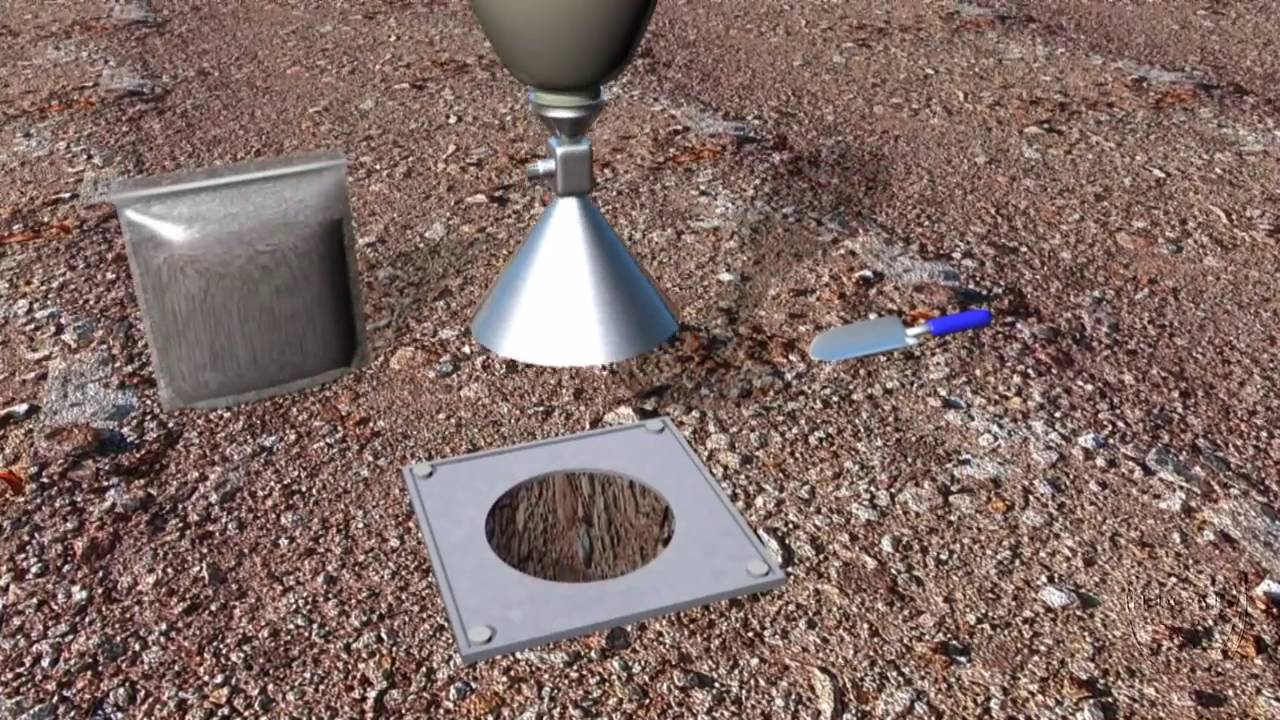 Sand Cone Method - YouTube