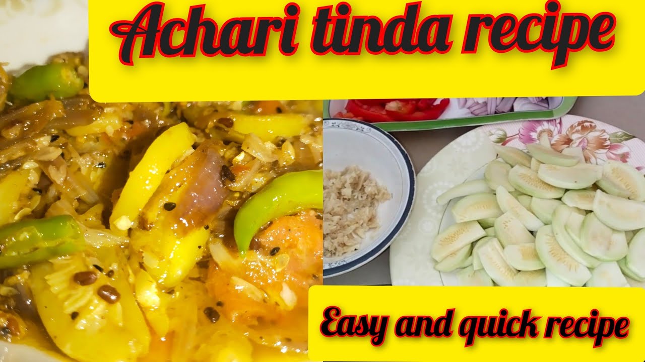 Achari Tinda Sabzi||Tinda sabzi Recipe||ٹینڈے کی سبزی||Easy and quick ...