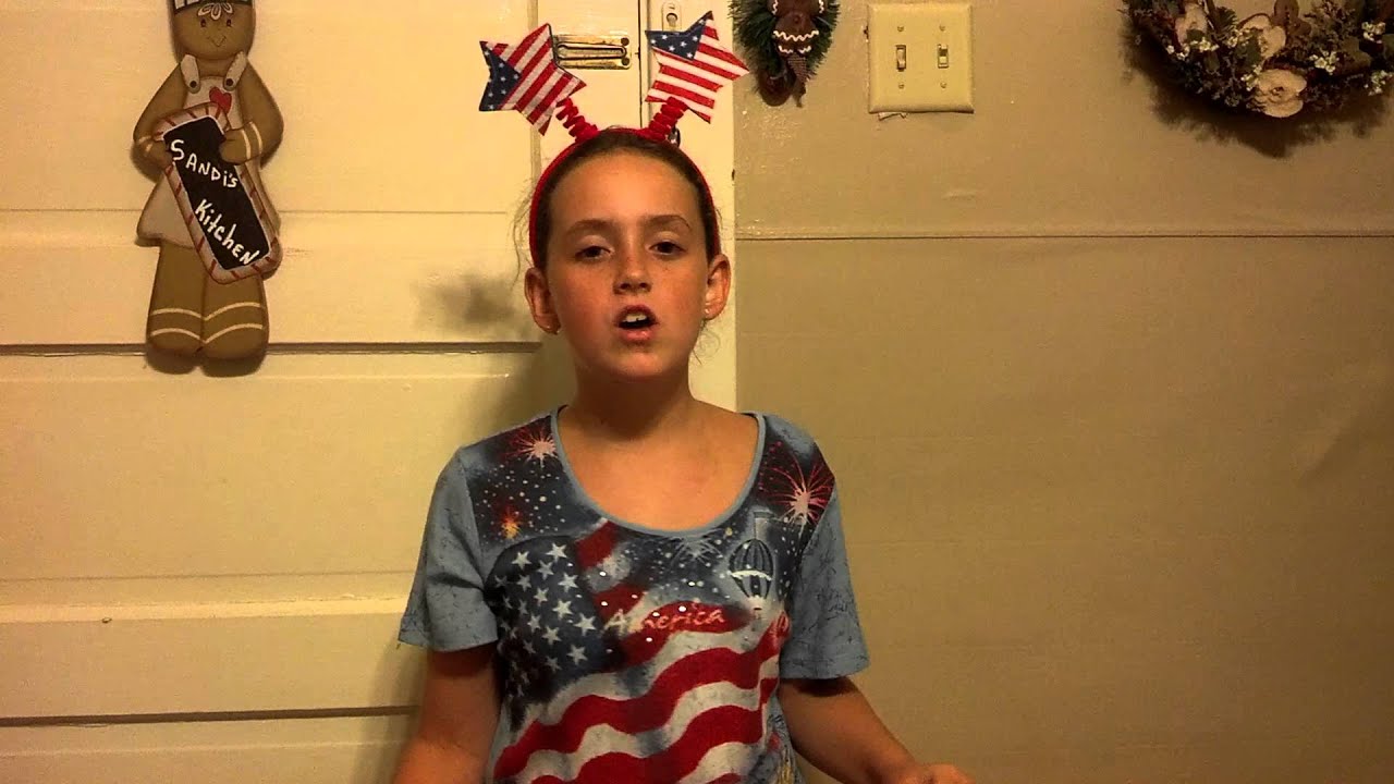 Weaven Steven's niece songs "The Star Spangled Ban - YouTube