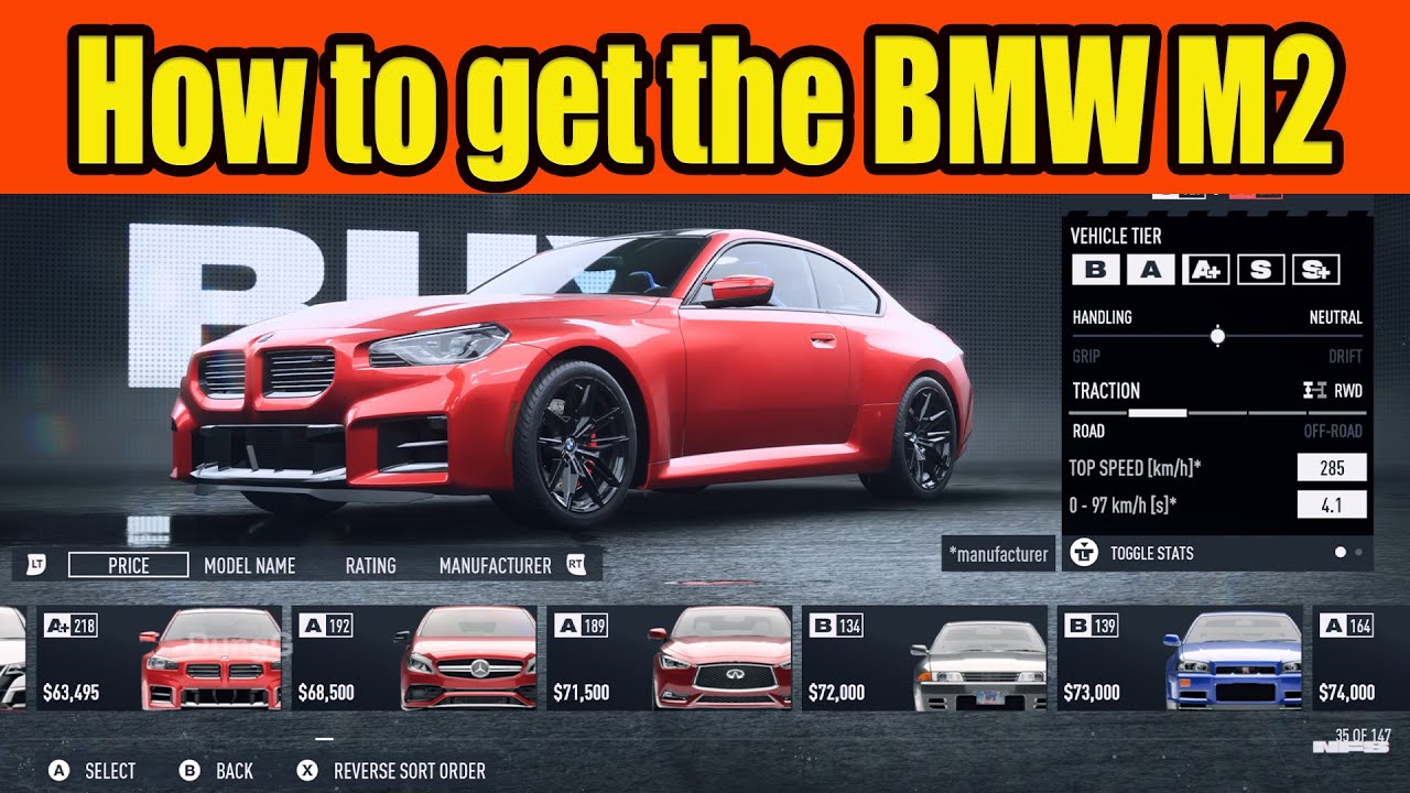 How to get the BMW M2 Coupe in NFS Unbound Update Vol5 - YouTube