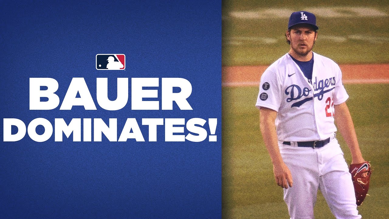 New Dodgers pitcher Trevor Bauer DOMINATES with 1-hit performance - YouTube