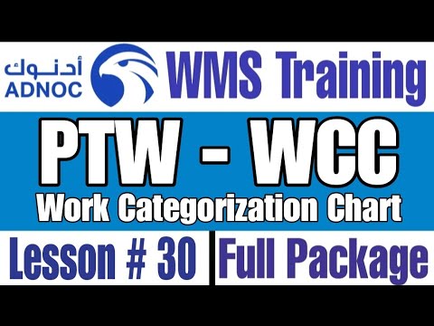 Work Categorization Chart | ADNOC WMS, Module 2, Lesson # 30 - YouTube