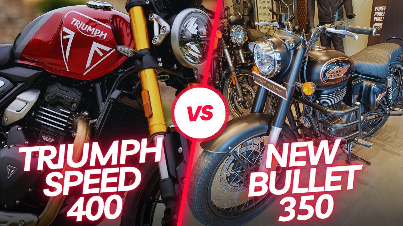 Triumph Speed 400 VS Royal Enfield Bullet 350 || Triumph VS Royal ...