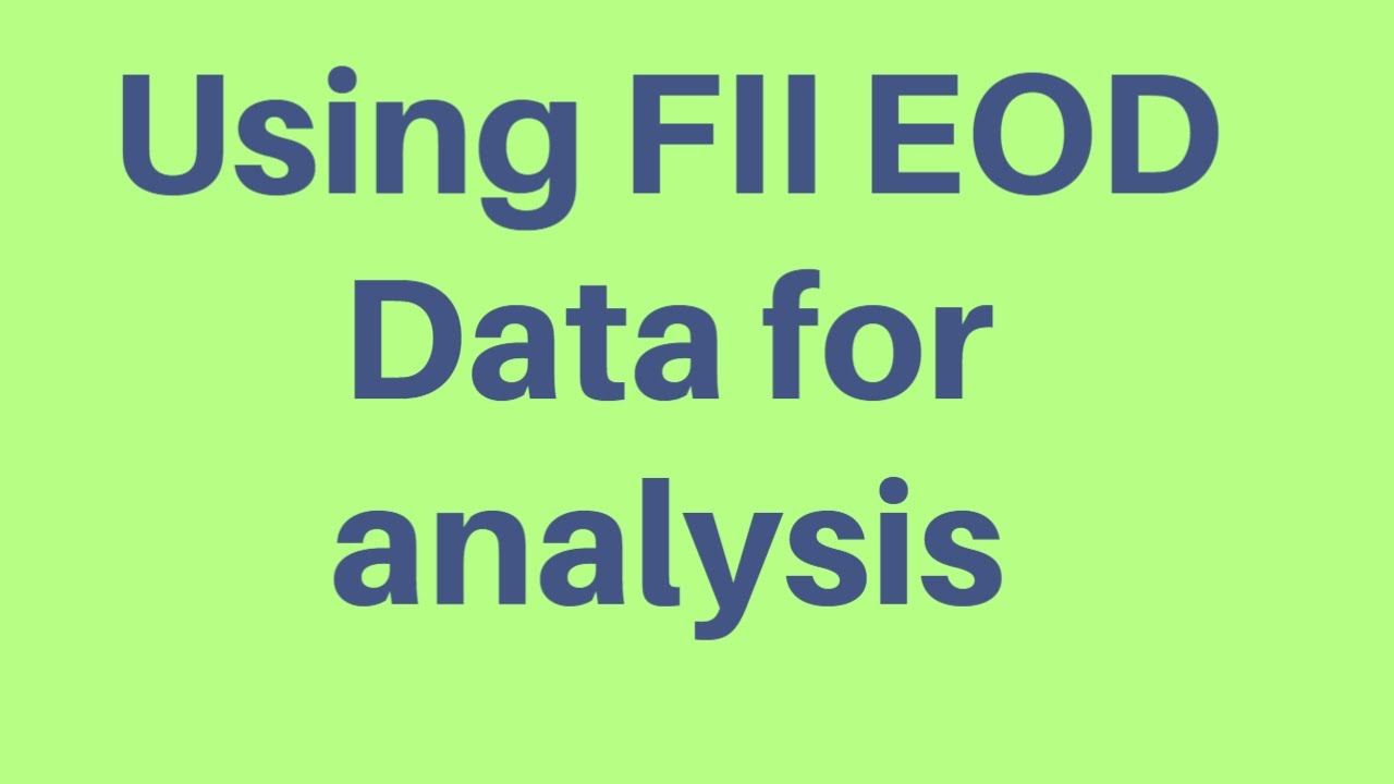 10-May-2023 Wednesday BANKNIFTY ANALYSIS | How to use FII EOD Data - YouTube
