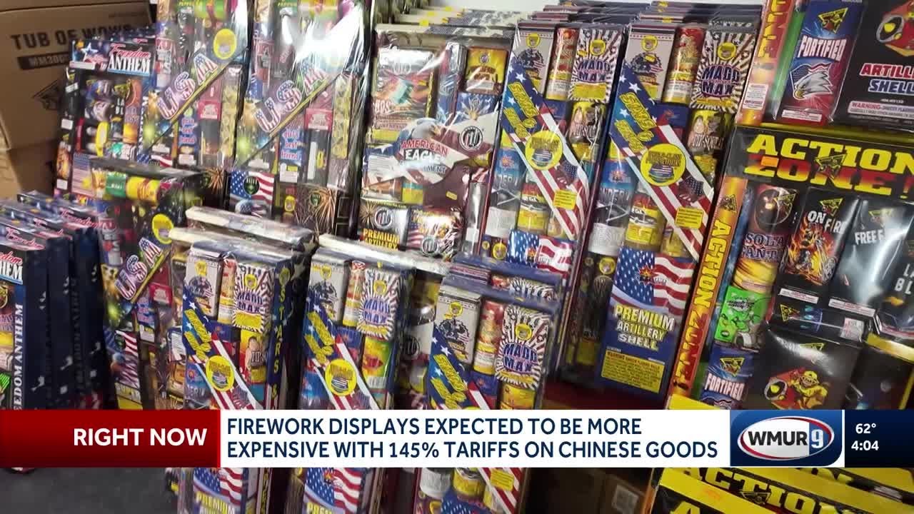 Firework displays expected to be more expensive with 145% tariff on ...