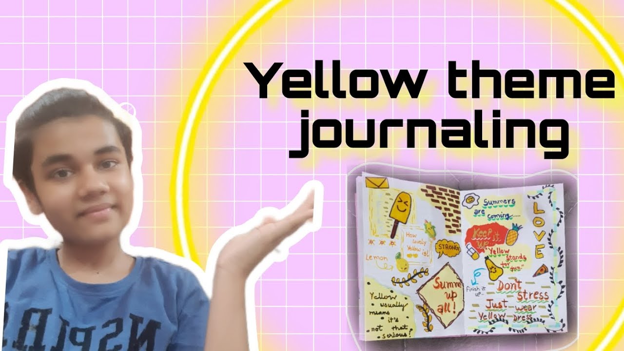 Yellow theme journaling💛💛💛 Part 1~ Journaling series💫💫~#youtube #fun # ...