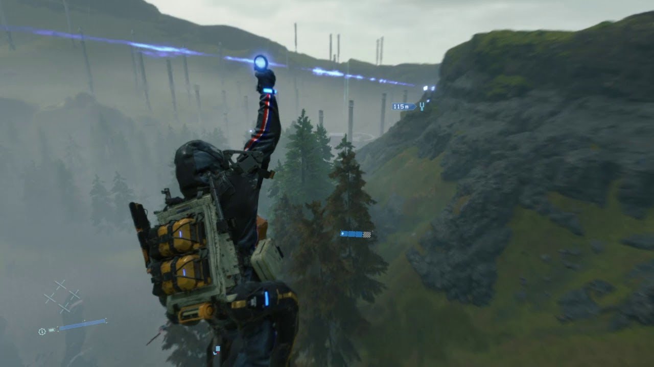 DEATH STRANDING Zipline from North of Mountain Knot to Mountain Knot ...